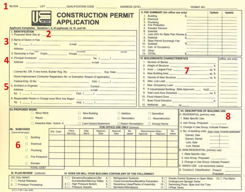 How To Fill Out a Construction Permit - Township of Florence
