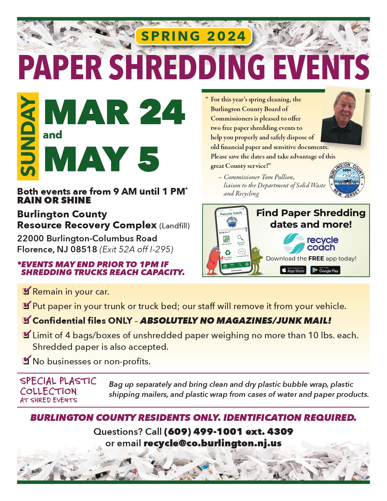 Spring-Shred-Event-Flyer-2024 - Township of Florence