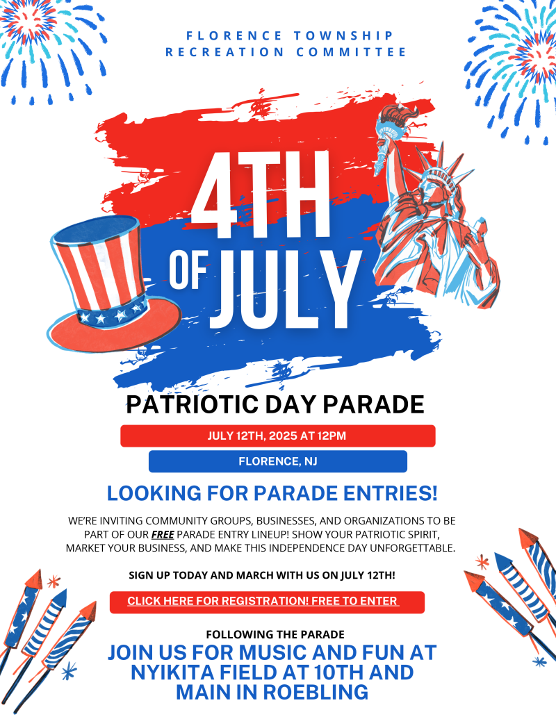 2025 Florence Township Patriotic Celebration – Parade Registration ...